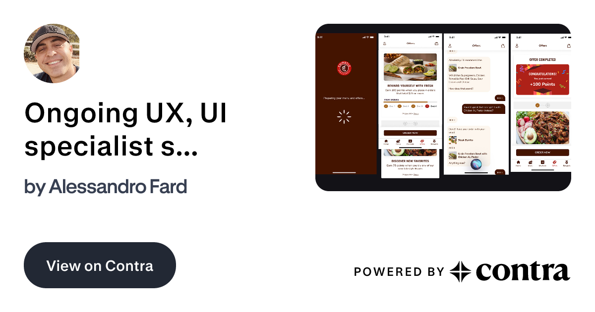 Ongoing UX, UI specialist support for mega agency by Alessandro Fard