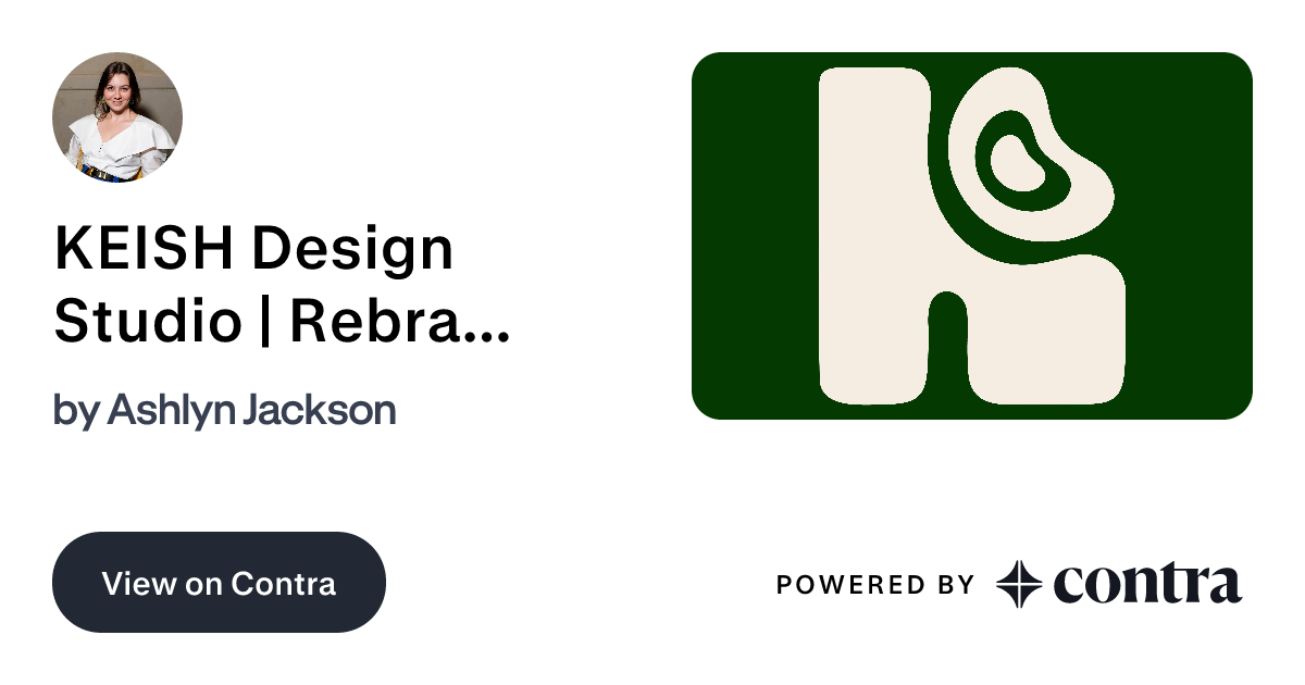 KEISH Design Studio | Rebrand + Logo Design by Ashlyn Jackson