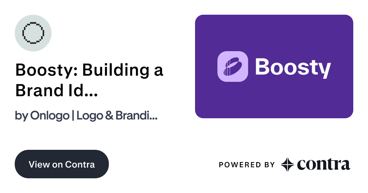 Boosty: Building a Brand Identity from Scratch in 21 Days by Onlogo ...