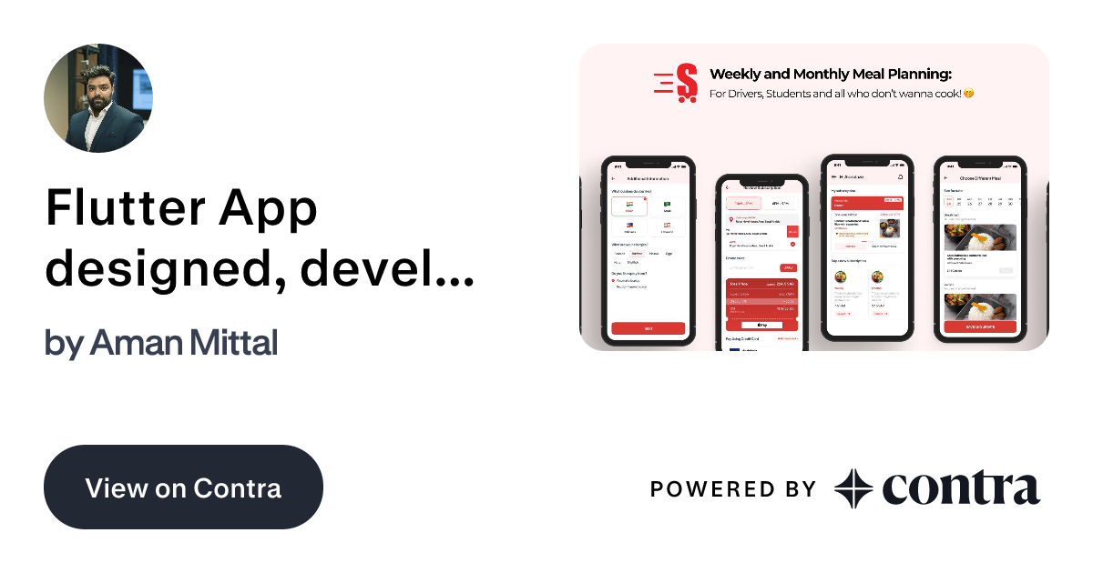 Flutter App designed, developed and deployed in 10 days. by Aman Mittal