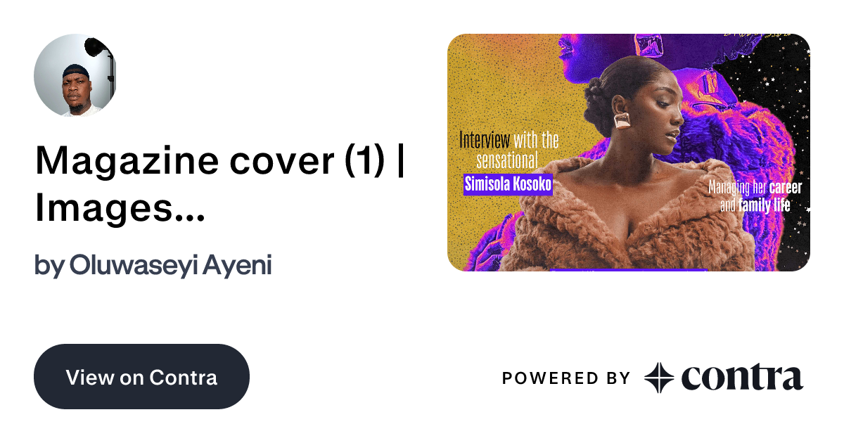 Magazine cover (1) | Images :: Behance by Oluwaseyi Ayeni