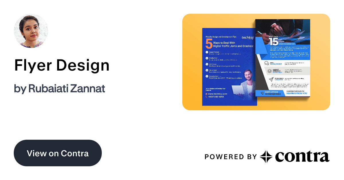 Flyer Design by Rubaiati Zannat