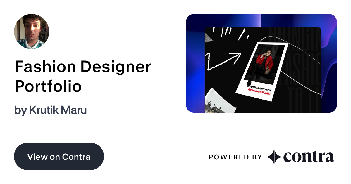 Fashion Designer Portfolio by Krutik Maru