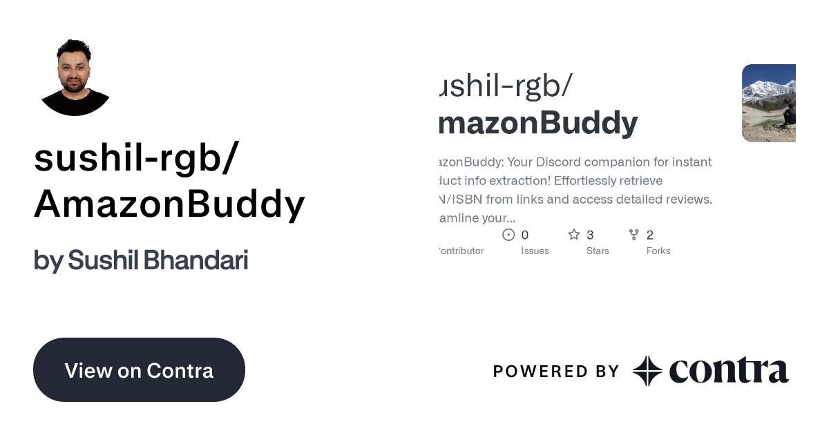 sushil-rgb/AmazonBuddy by Sushil Bhandari