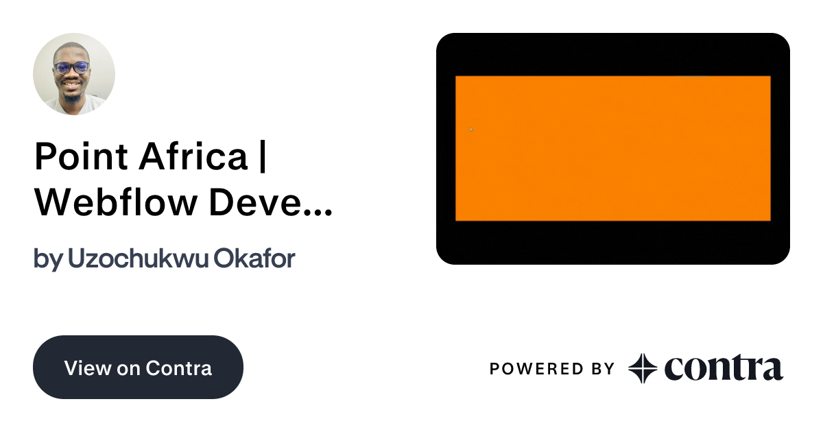 Point Africa | Webflow Development by Uzochukwu Okafor