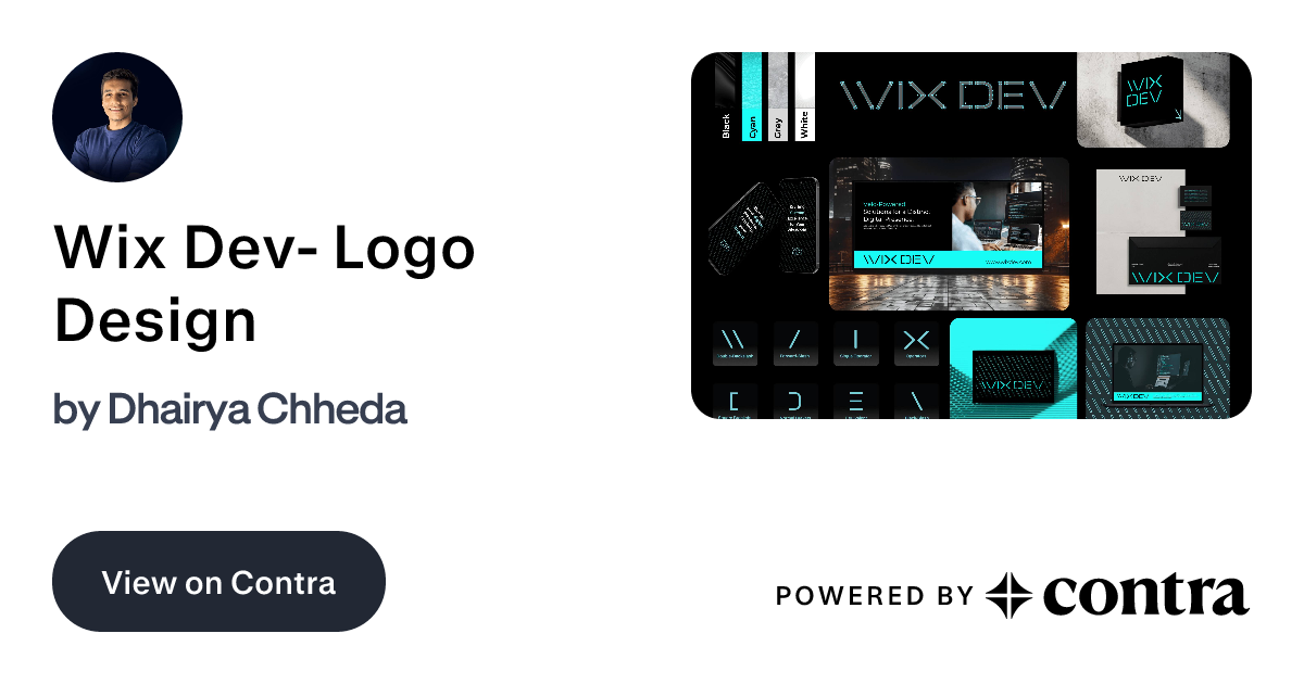 Wix Dev- Logo Design by Dhairya Chheda