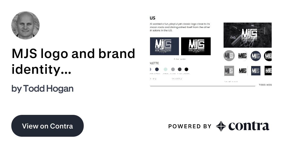 MJS logo and brand identity design by Todd Hogan