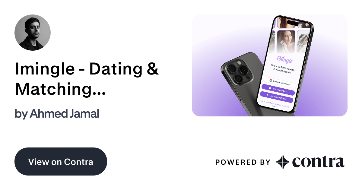 Imingle - Dating & Matching App Design by Ahmed Jamal