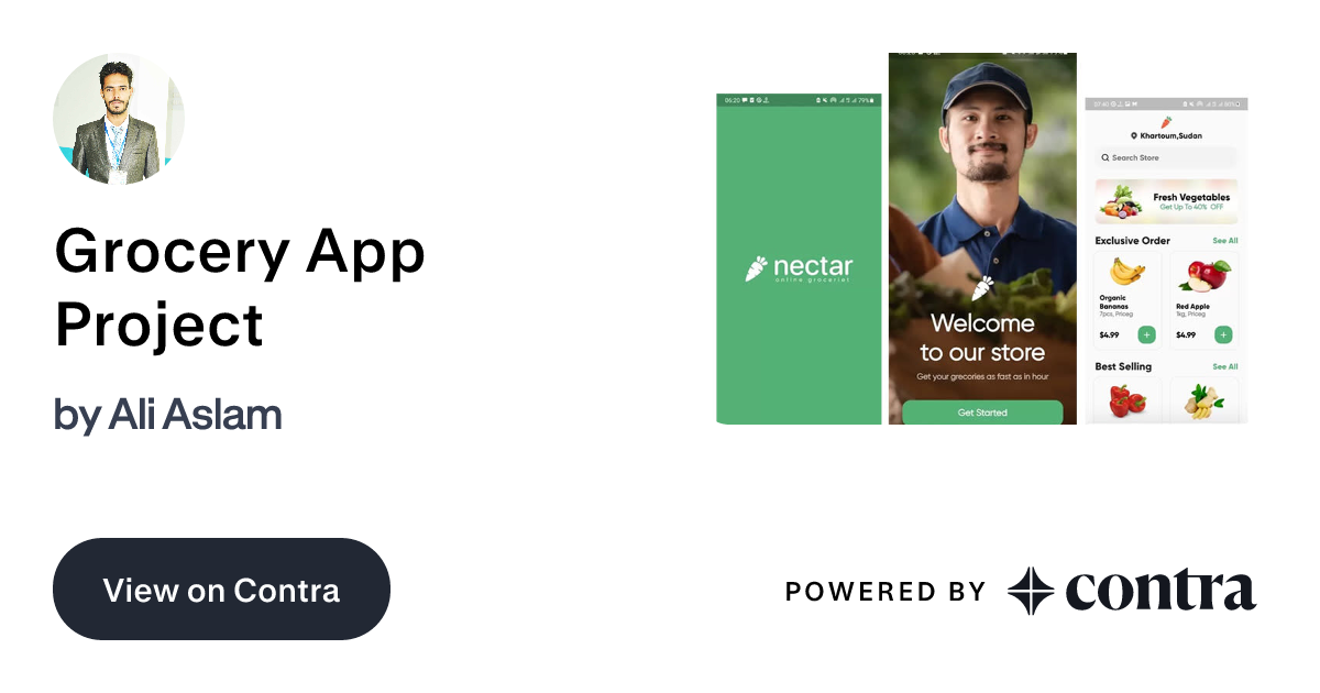 Grocery App Project by Ali Aslam