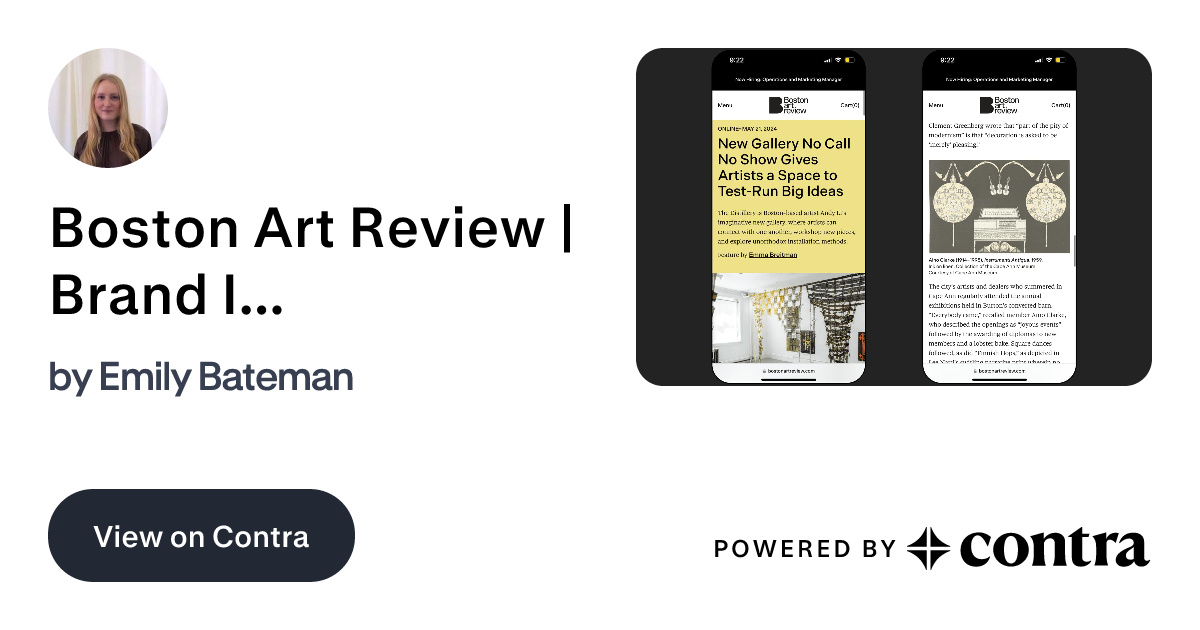 Boston Art Review | Brand Identity and E-Commerce Website by Emily Bateman