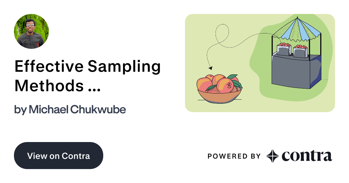 Effective Sampling Methods in Market Research by Michael Chukwube