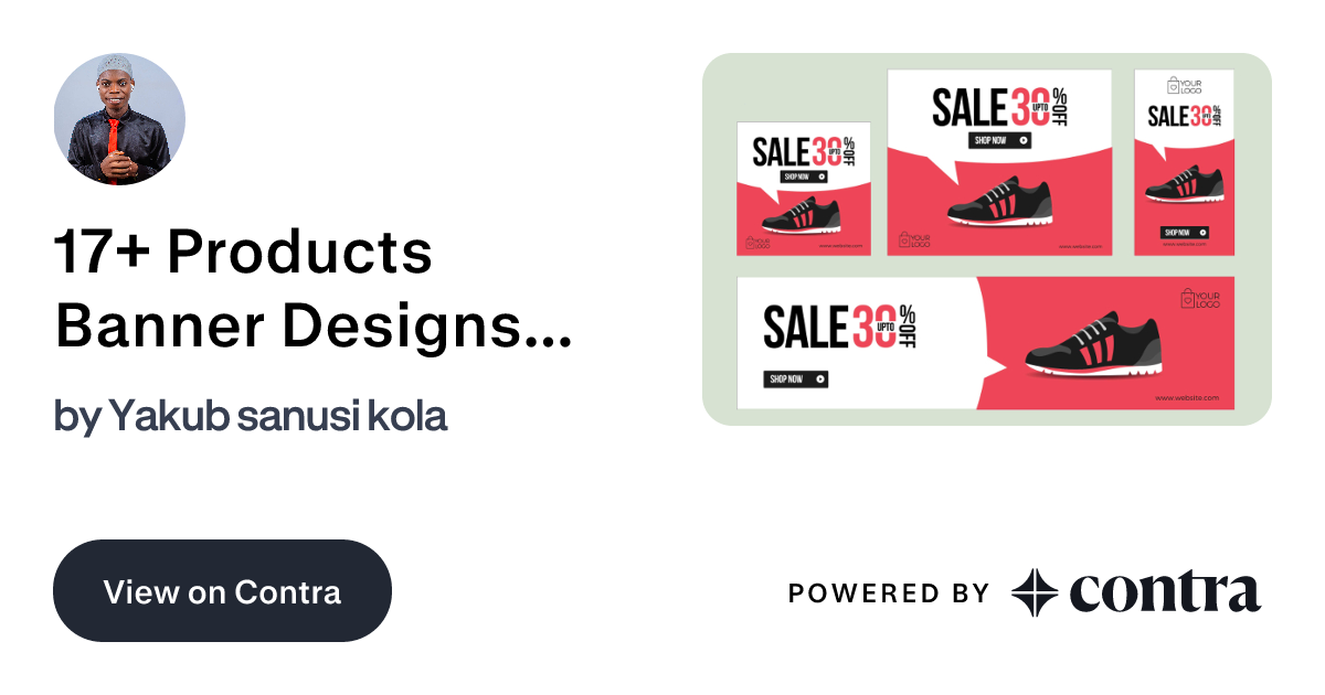 17+ Products Banner Designs – PSD, AI, EPS Vector by Yakub sanusi kola