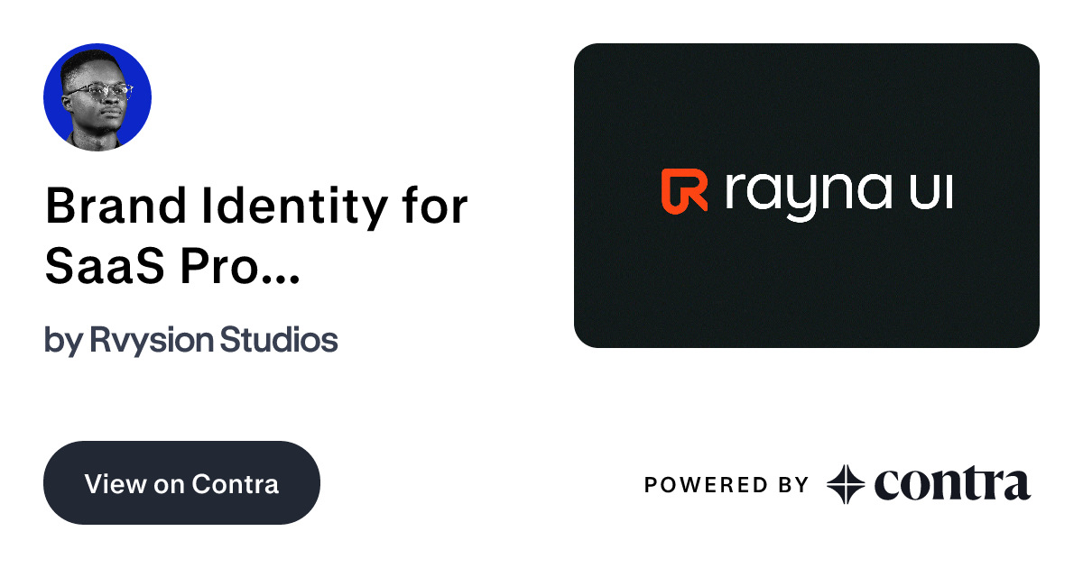 Brand Identity for SaaS Product: Rayna UI by Rvysion Studios