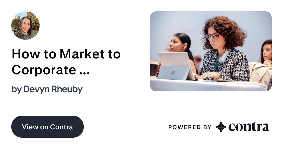 How to Market to Corporate Event Planners by Devyn Rheuby