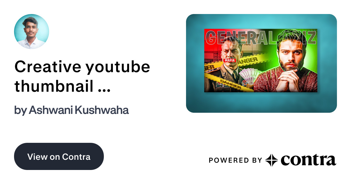 Creative youtube thumbnail design by Ashwani Kushwaha