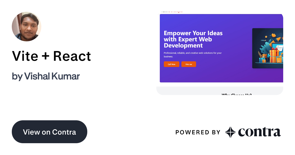 Vite + React by Vishal Kumar