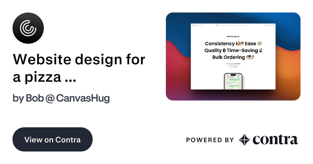 The DoughLab Website by Bob @ CanvasHug