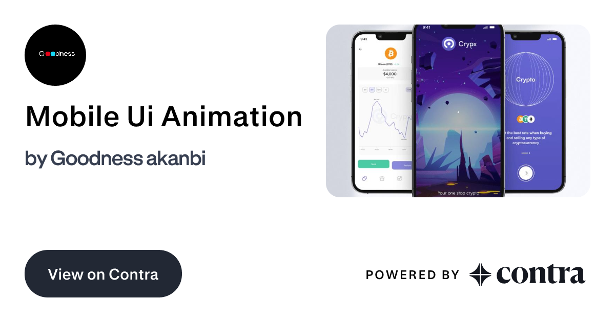 Mobile Ui Animation by Goodness akanbi