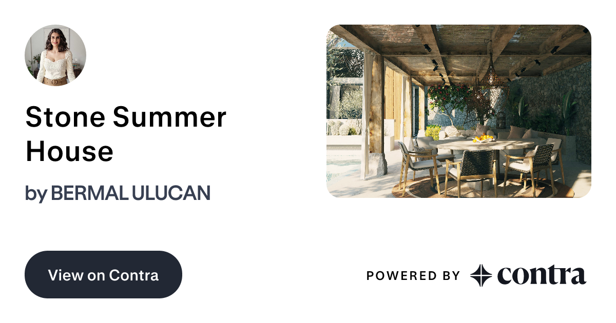 Stone Summer House by BERMAL ULUCAN