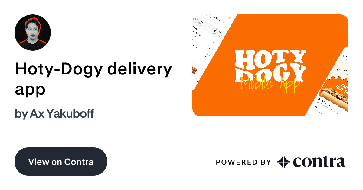 Hoty-Dogy delivery app by Ax Yakuboff