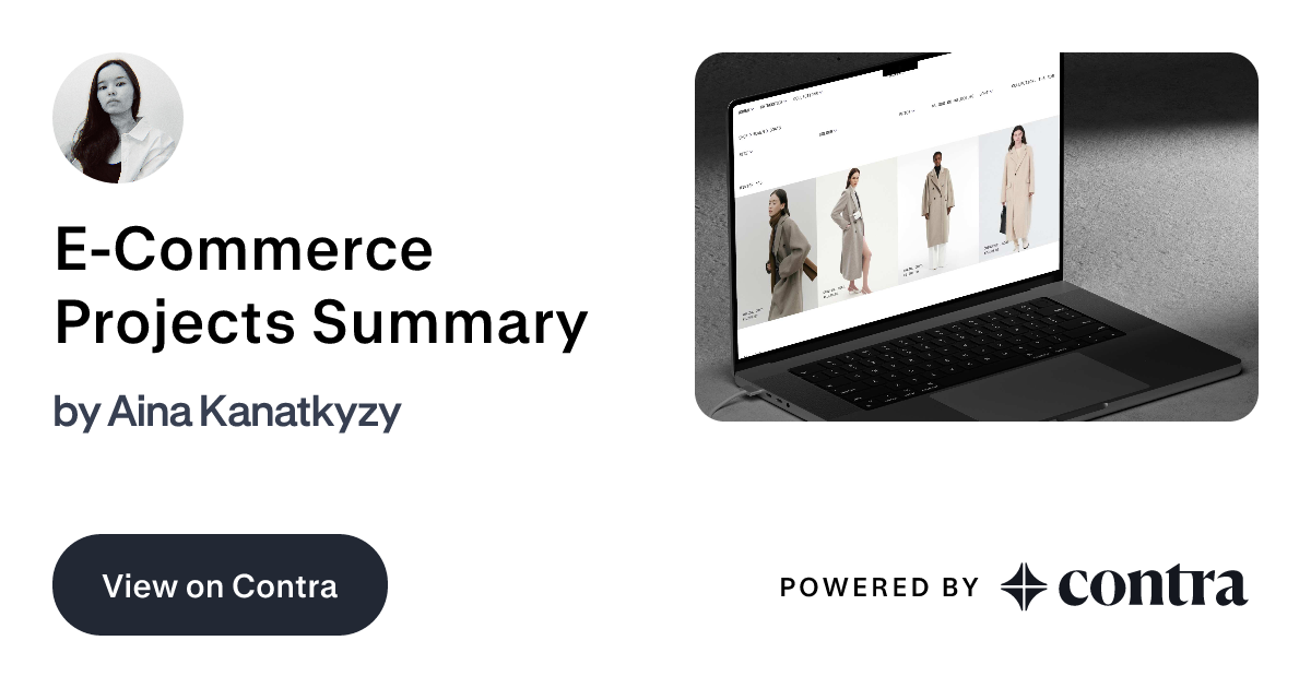 E-Commerce Projects Summary by Aina Kanatkyzy
