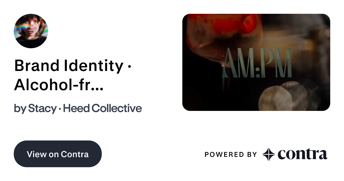 Brand Identity · Alcohol-free cocktail bar by Stacy · Heed Collective