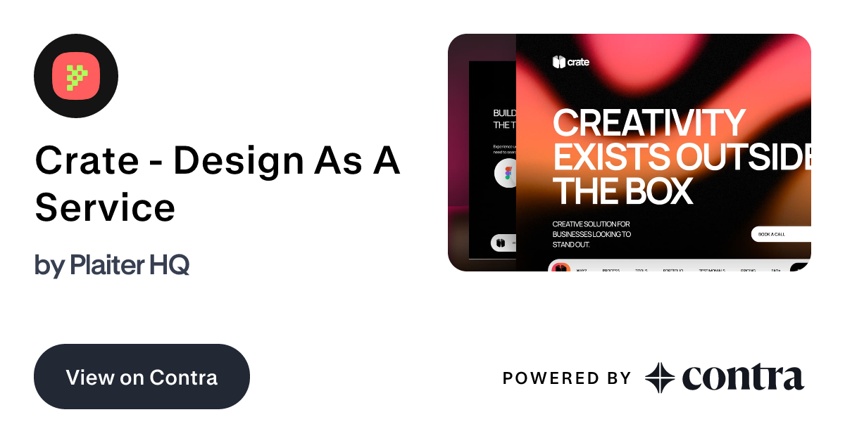 Crate - Design As A Service by Plaiter HQ