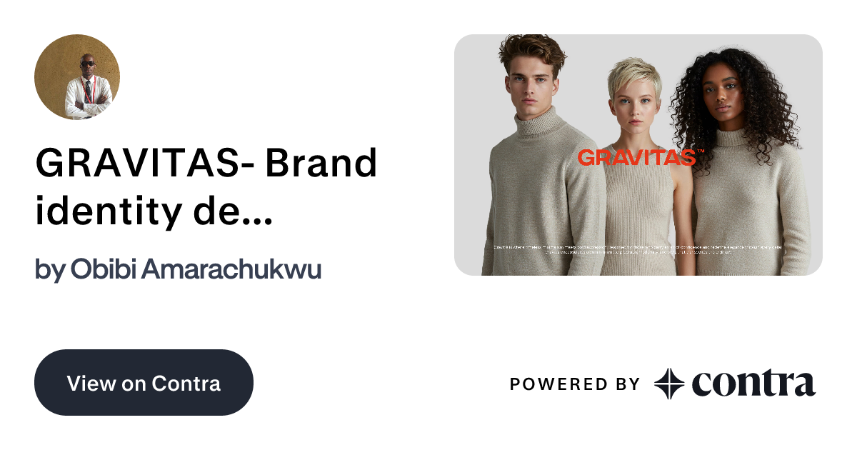 GRAVITAS- Brand identity design by Obibi Amarachukwu
