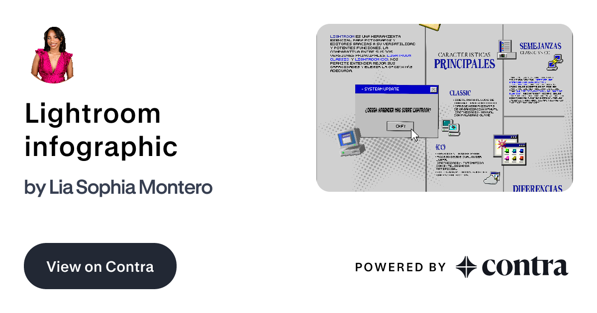 Lightroom infographic by Lia Sophia Montero