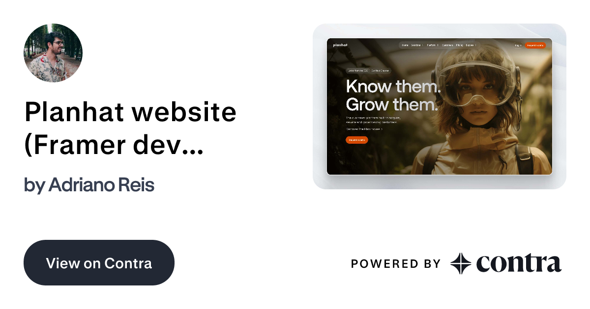 Planhat website (Framer development + design) by Adriano Reis
