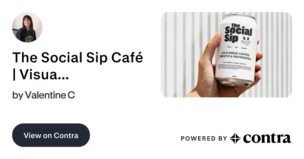 The Social Sip Café | Visual identity by Valentine C