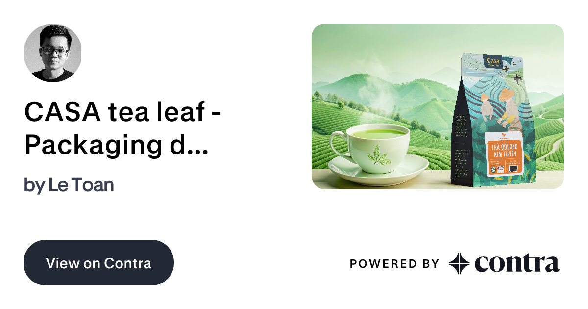CASA tea leaf - Packaging design by Toan Le