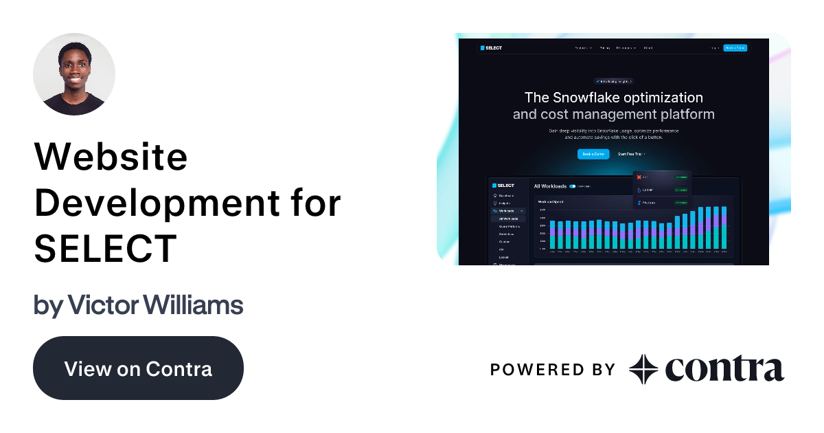 Website Development for SELECT by Victor Williams