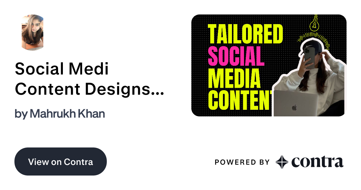 Social Medi Content Designs - Collection by Mahrukh Khan