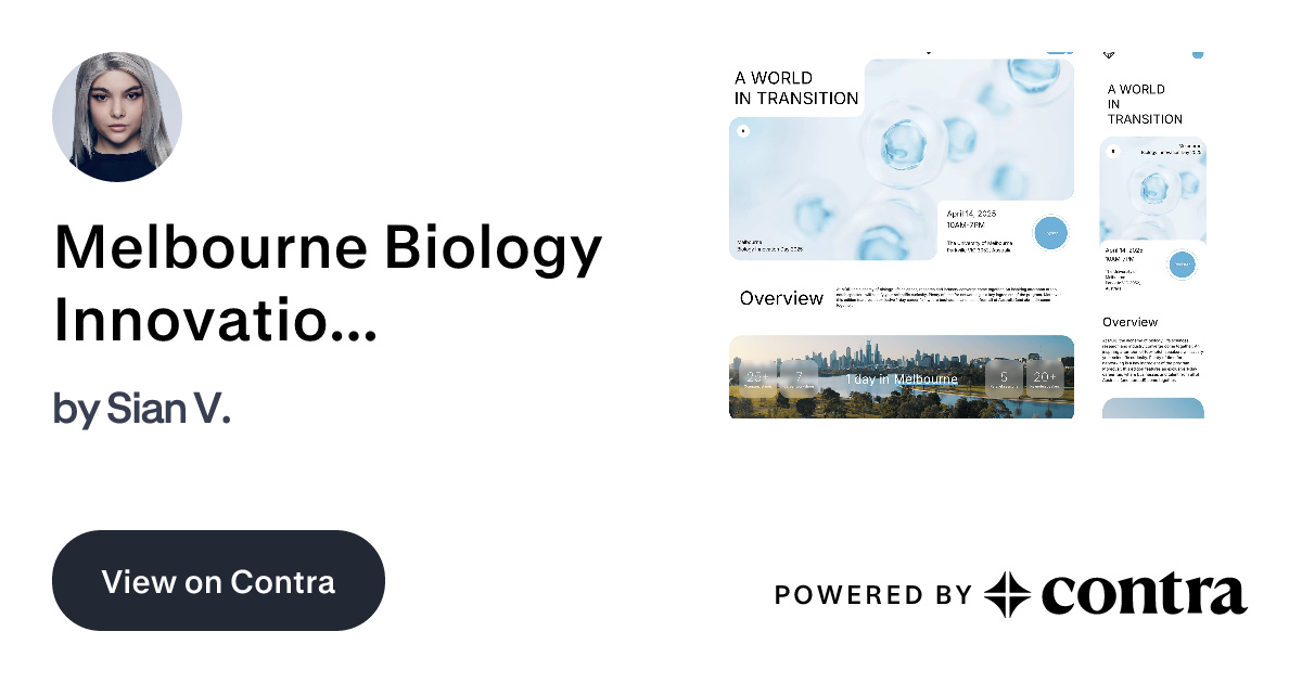 Melbourne Biology Innovation Day • Biotech Event by Sian V.
