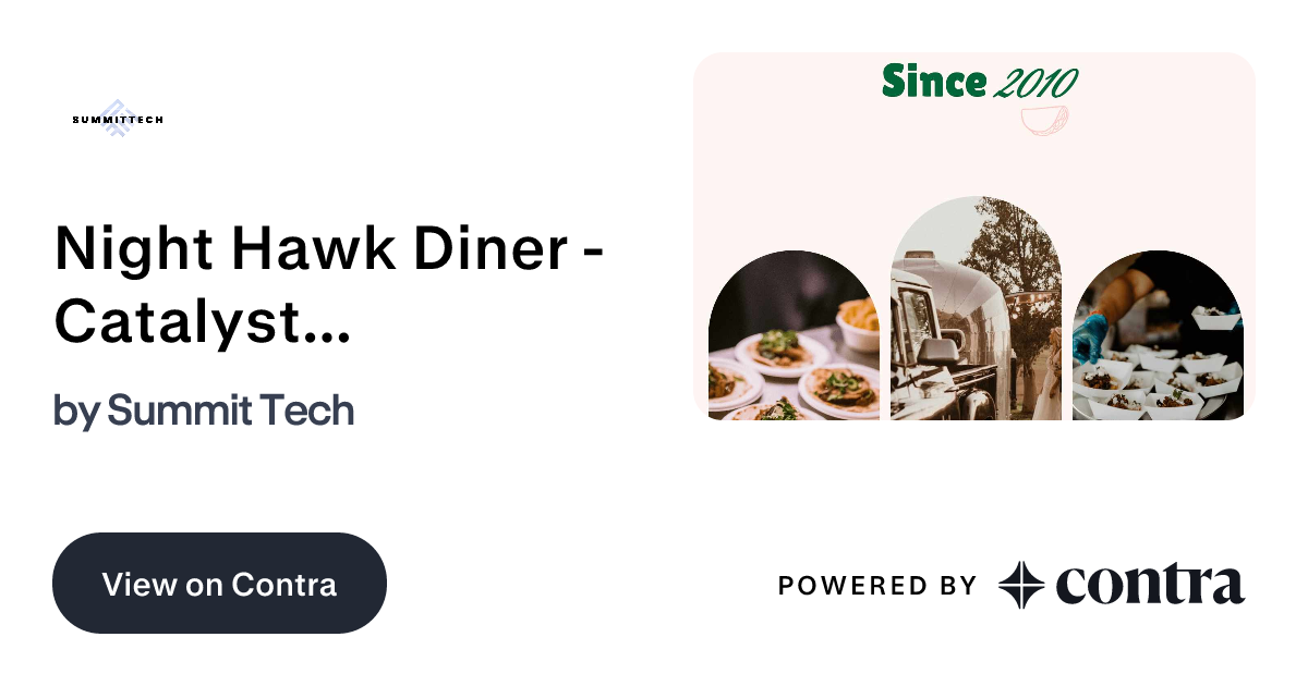 Night Hawk Diner - Catalysty - Webflow HTML Website Template by Summit Tech