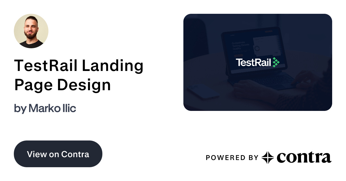 TestRail Landing Page Design by Marko Ilic