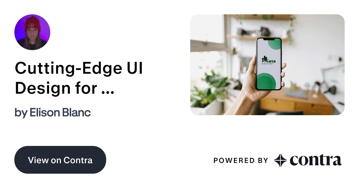 Cutting-Edge UI Design for Mobile App by Elison Blanc