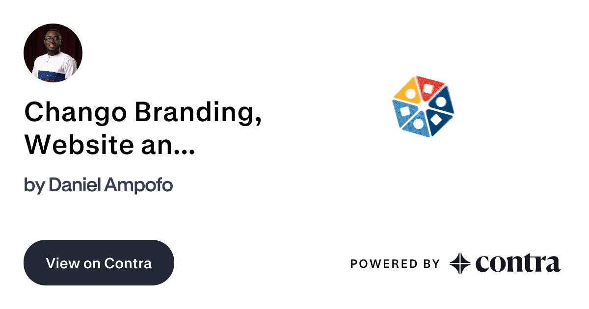 Chango Branding, Website and App UI/UX Design by Daniel Ampofo