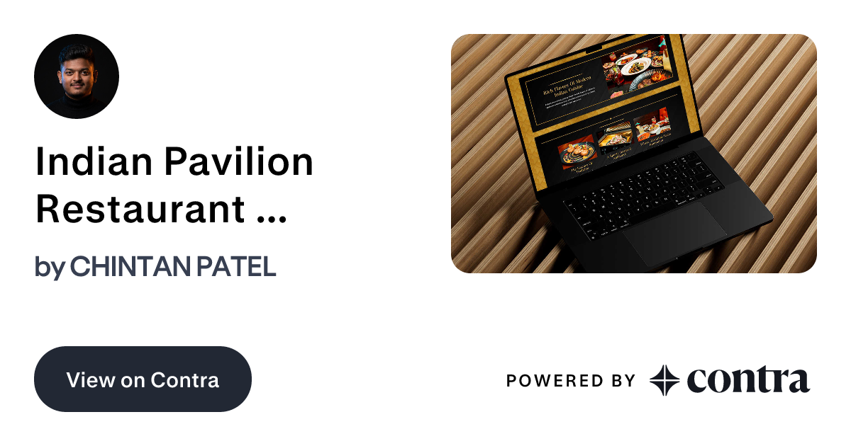 Indian Pavilion Restaurant Website design by CHINTAN PATEL