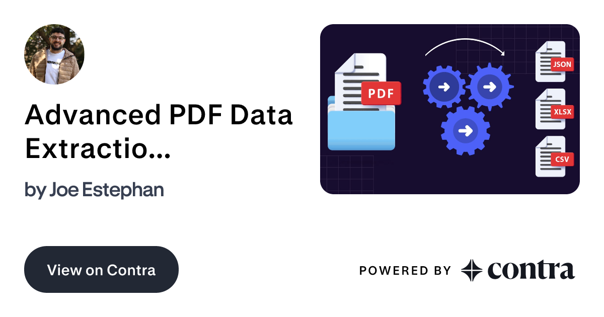 Advanced PDF Data Extraction Engine by Joe Estephan
