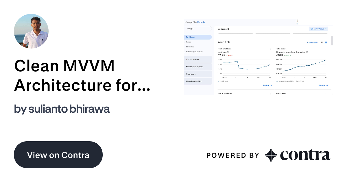 Clean MVVM Architecture for Android by sulianto bhirawa