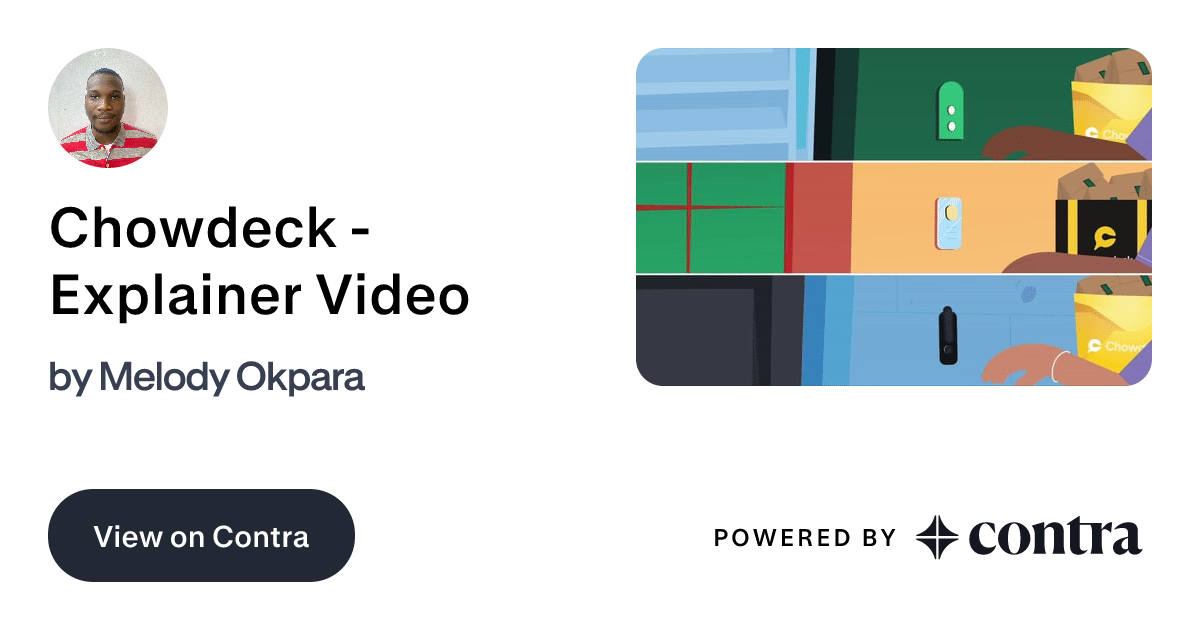 Chowdeck - Explainer Video by Melody Okpara