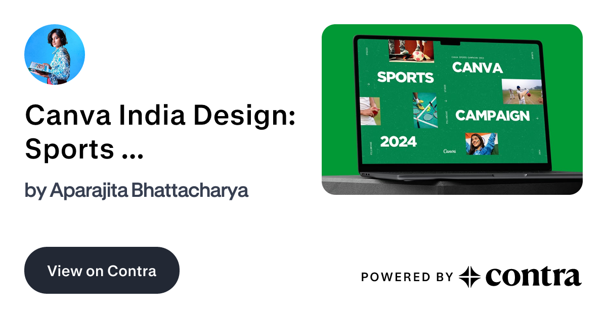 Canva India Design: Sports Campaign 2024 by Aparajita Bhattacharya