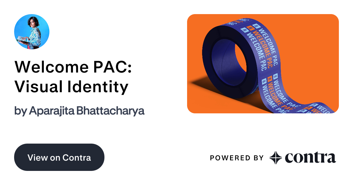 Welcome PAC: Visual Identity by Aparajita Bhattacharya
