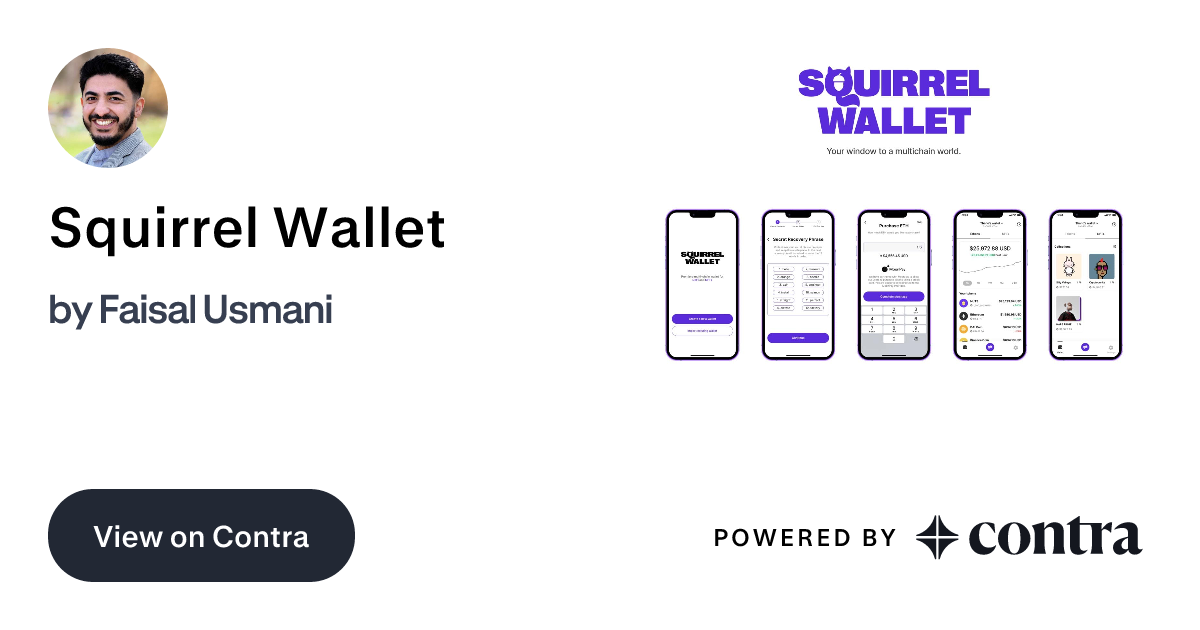 Squirrel Wallet by Faisal Usmani
