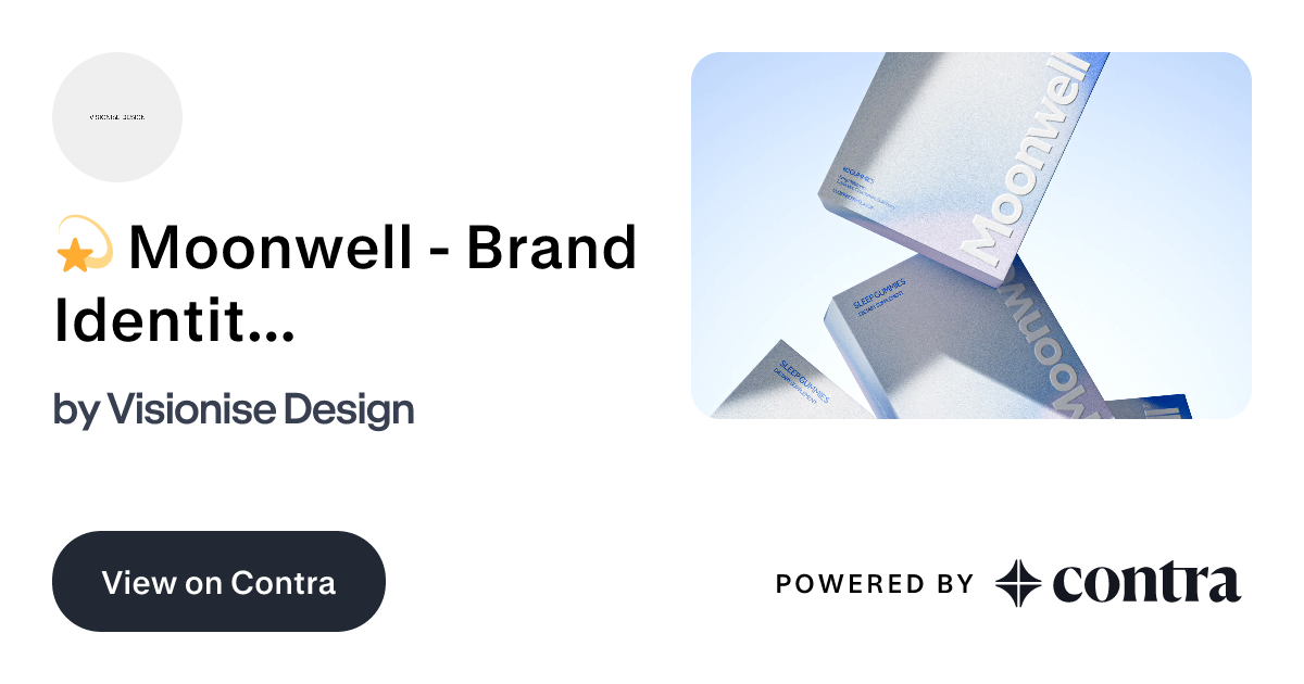 💫 Moonwell - Brand Identity & 3D Product Visualization by Visionise Design