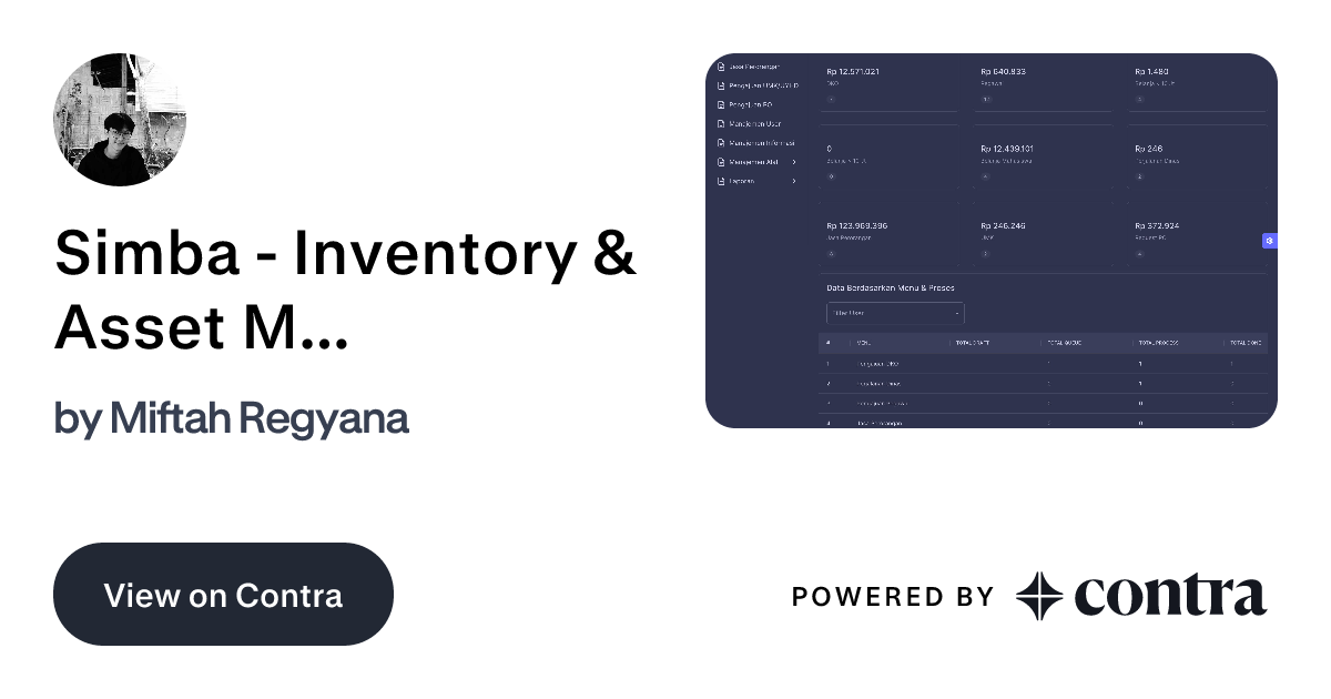 Simba - Inventory & Asset Management by Miftah Regyana