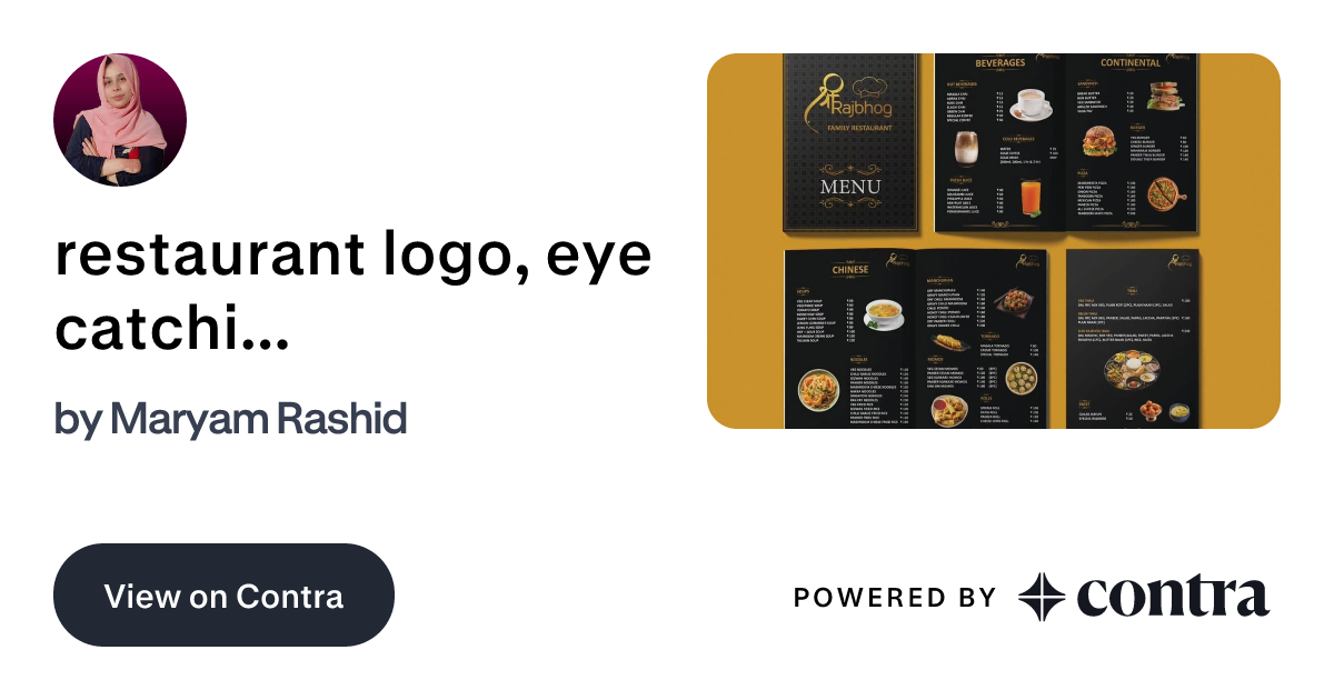 restaurant logo, eye catching restaurant menu design :: Behance by ...