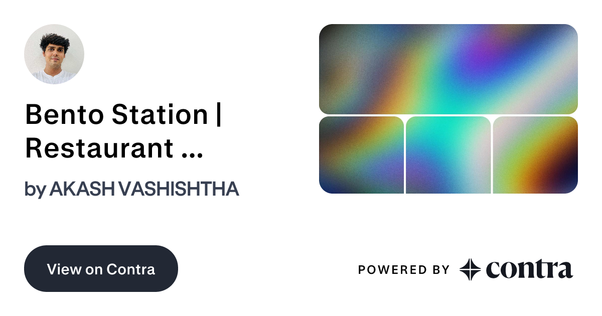 Bento Station | Restaurant Delivery Toolkit and Applications by AKASH ...